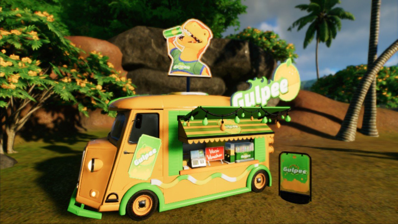 Gulpee Energy Drink Truck - Workshop - Planet Coaster 2