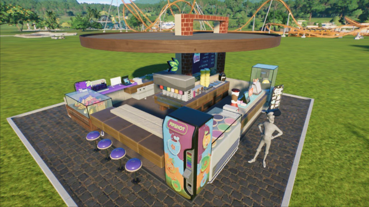 Two Vendor Kiosk #2 - Planet Coaster 2 creation - Frontier Workshop