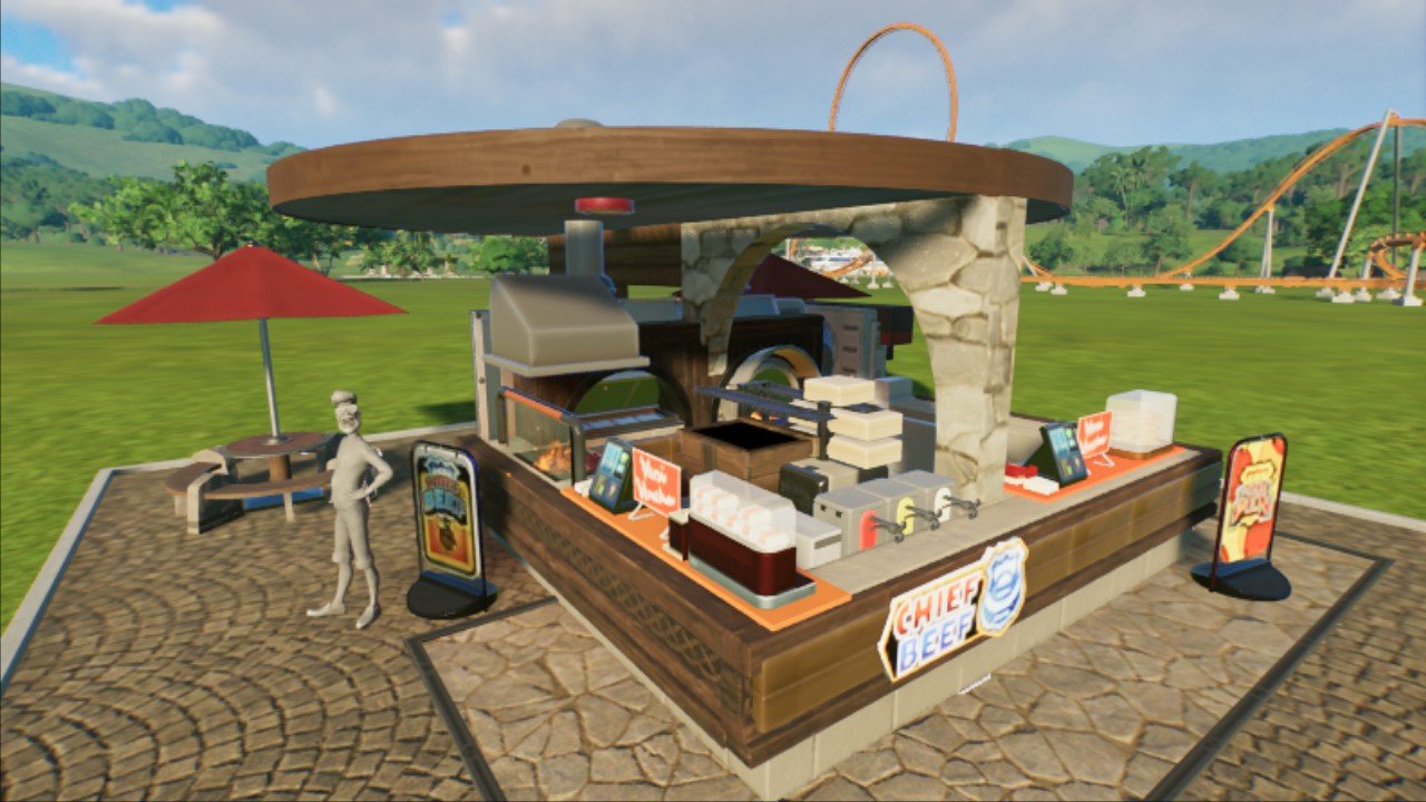 Two Vendor Kiosk #3 - Planet Coaster 2 mod - Frontier Workshop