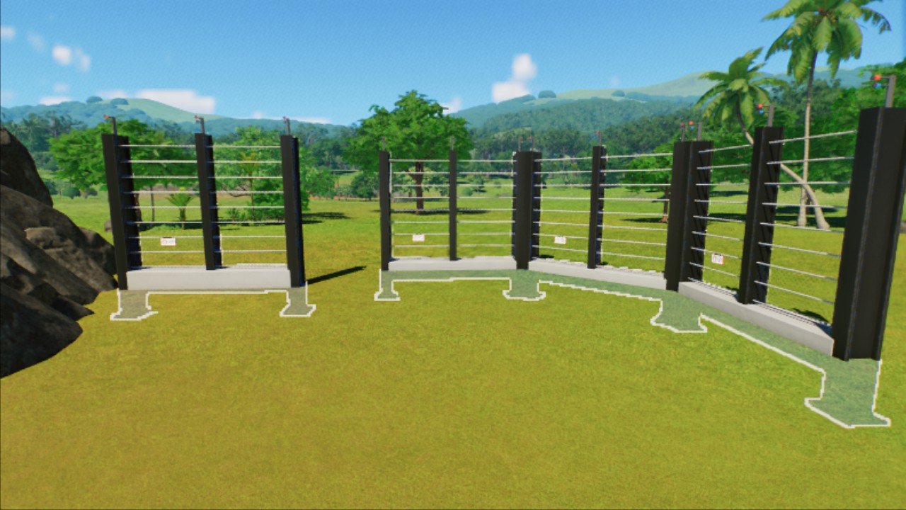Jurassic Park Fence - Workshop - Planet Coaster 2