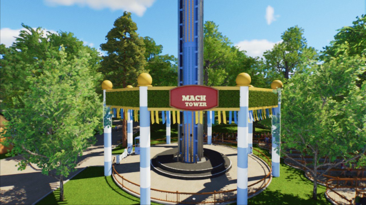 Mach Tower Structure - Planet Coaster 2 mod - Frontier Workshop