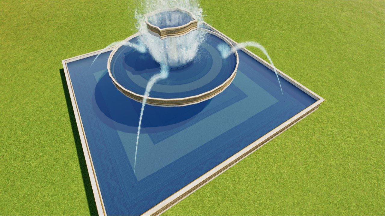Fountain splash - Planet Coaster 2 mod - Frontier Workshop