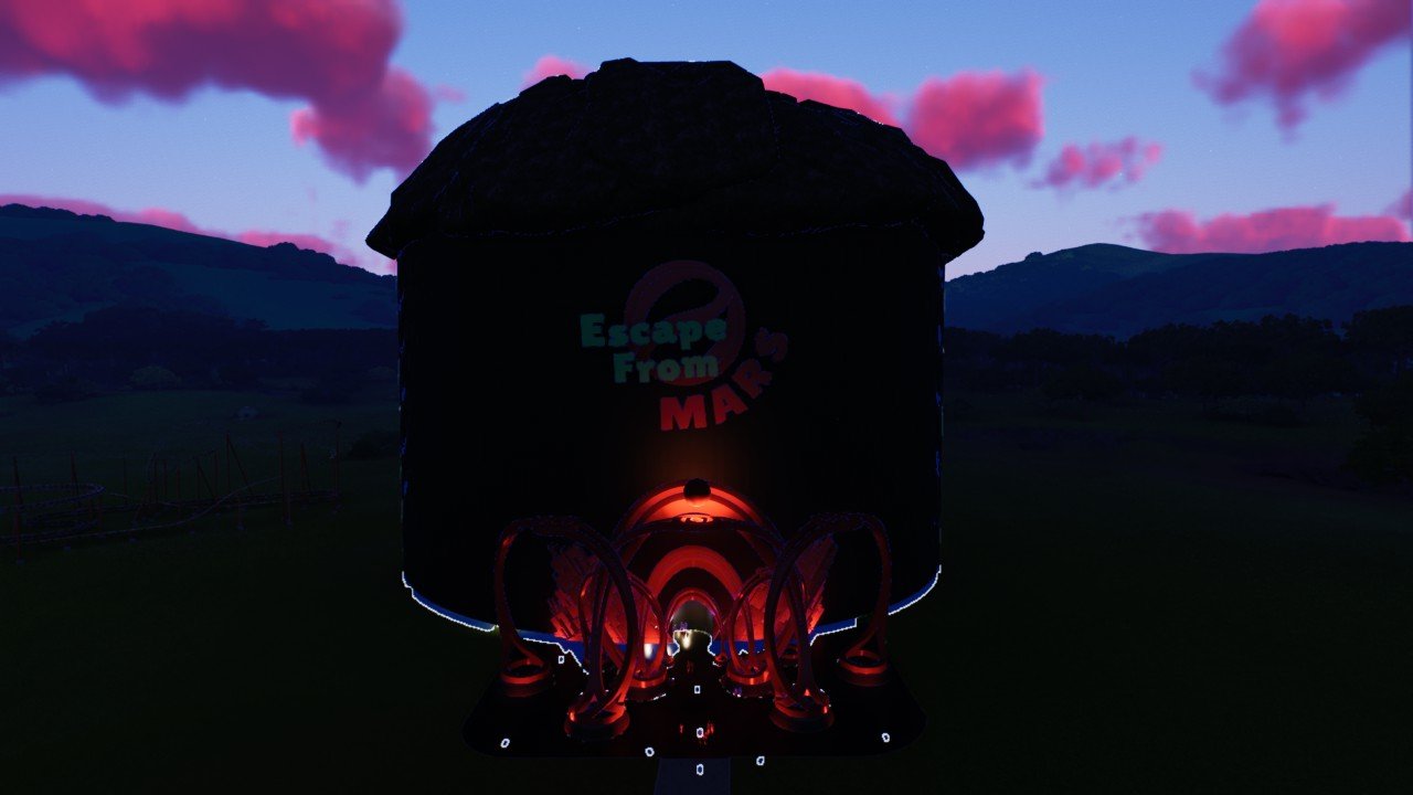 Escape From Mars - Planet Coaster 2 creation - Frontier Workshop
