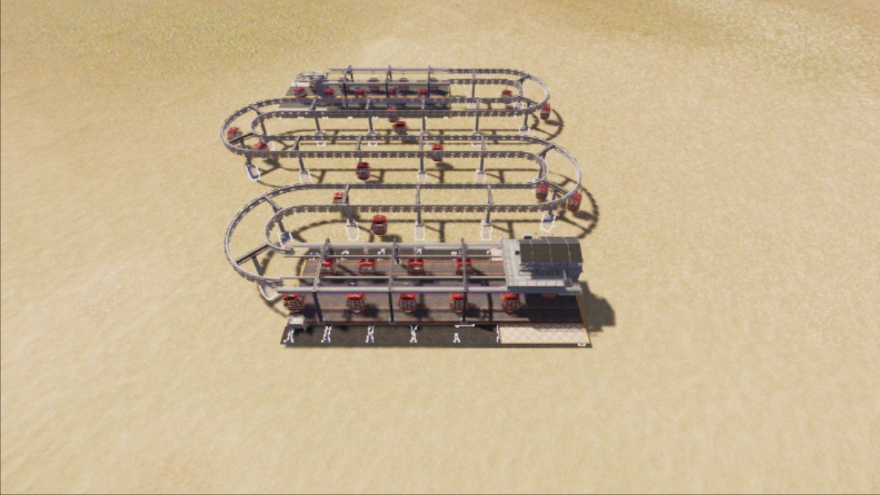 Gondola dark ride track layout - Planet Coaster 2 mod - Frontier Workshop