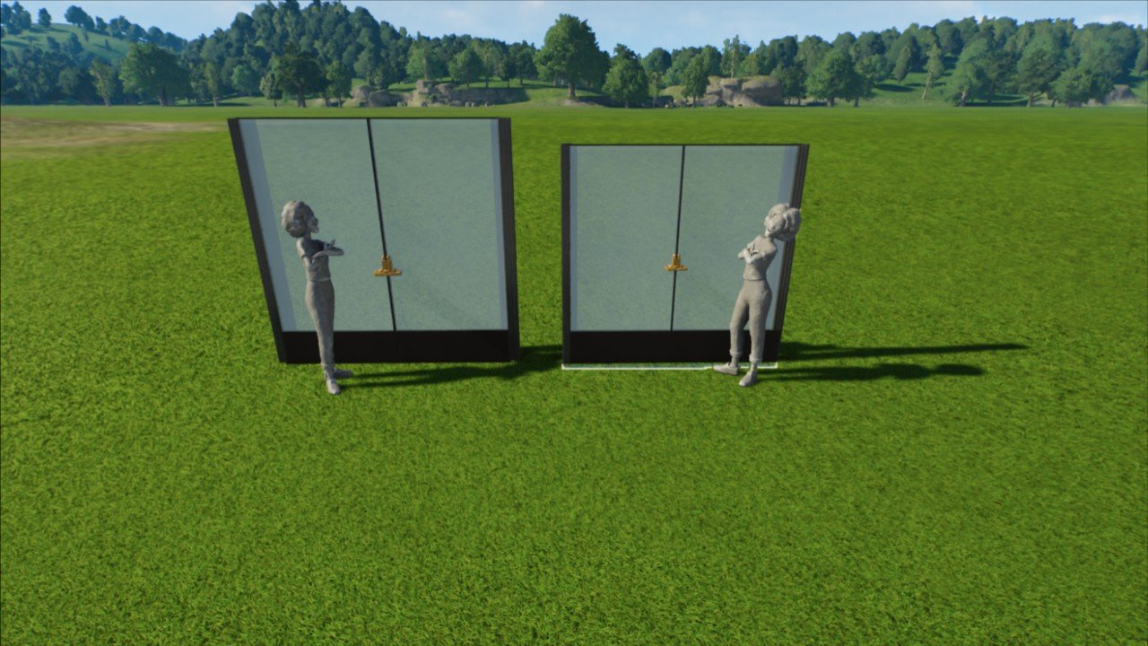 Glass doors - Workshop - Planet Coaster 2