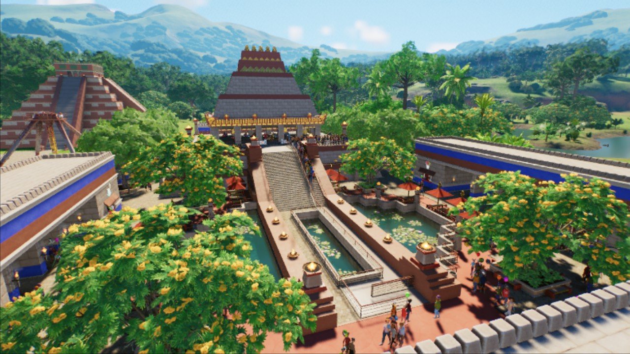 Aztec Pyramid Temple - Bumpin' Derby - Planet Coaster 2 creation ...