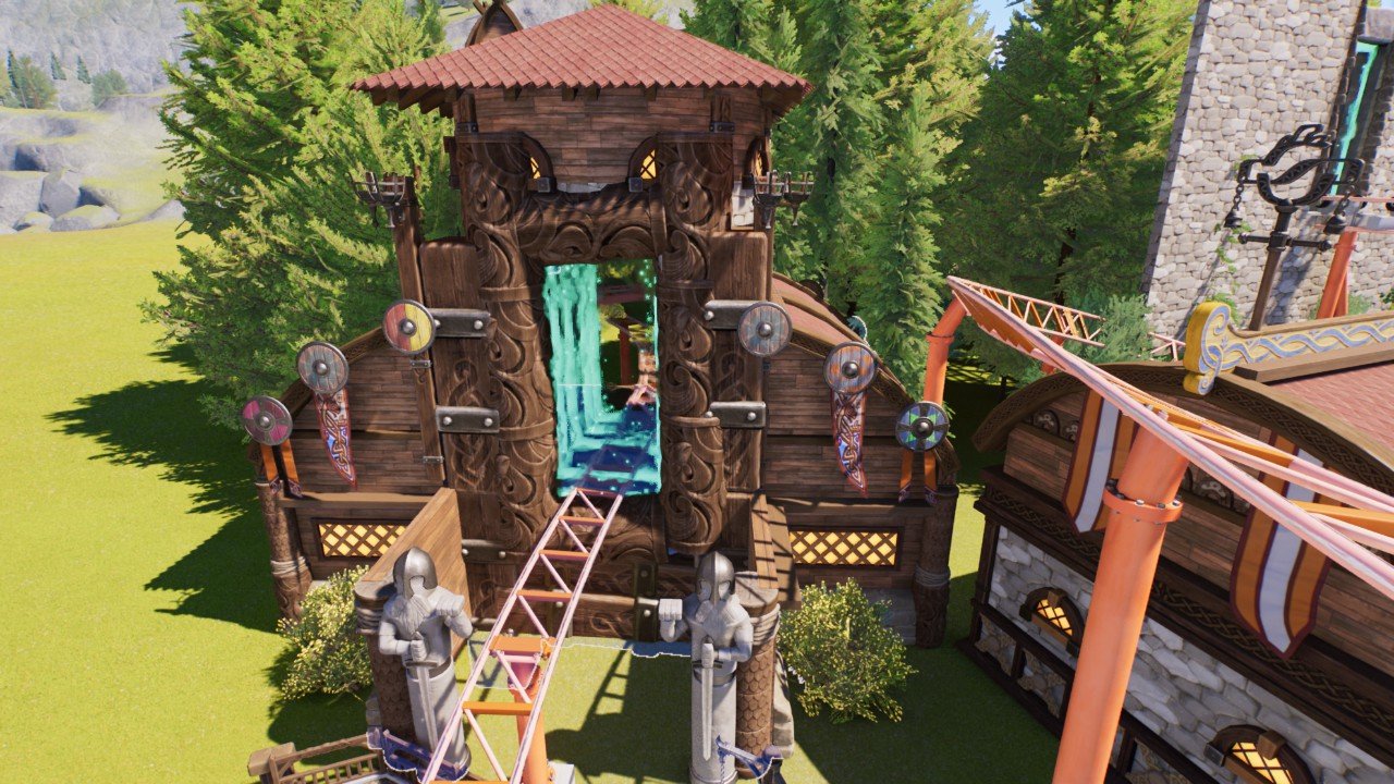 Viking track scenery - Planet Coaster 2 mod - Frontier Workshop