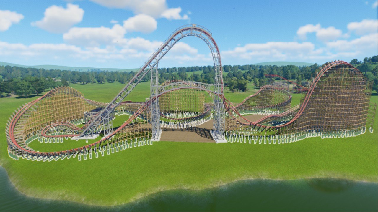 RMC ground up hybrid - Planet Coaster 2 mod - Frontier Workshop