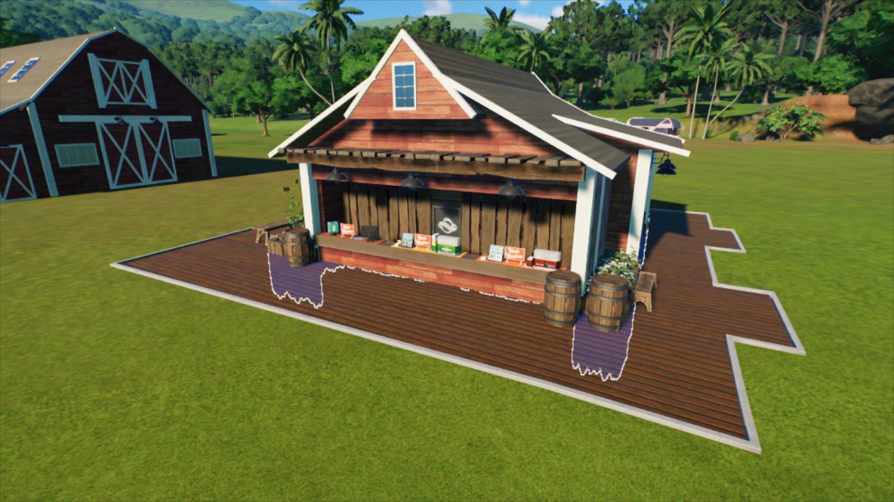Farm house with facilities - Planet Coaster 2 mod - Frontier Workshop
