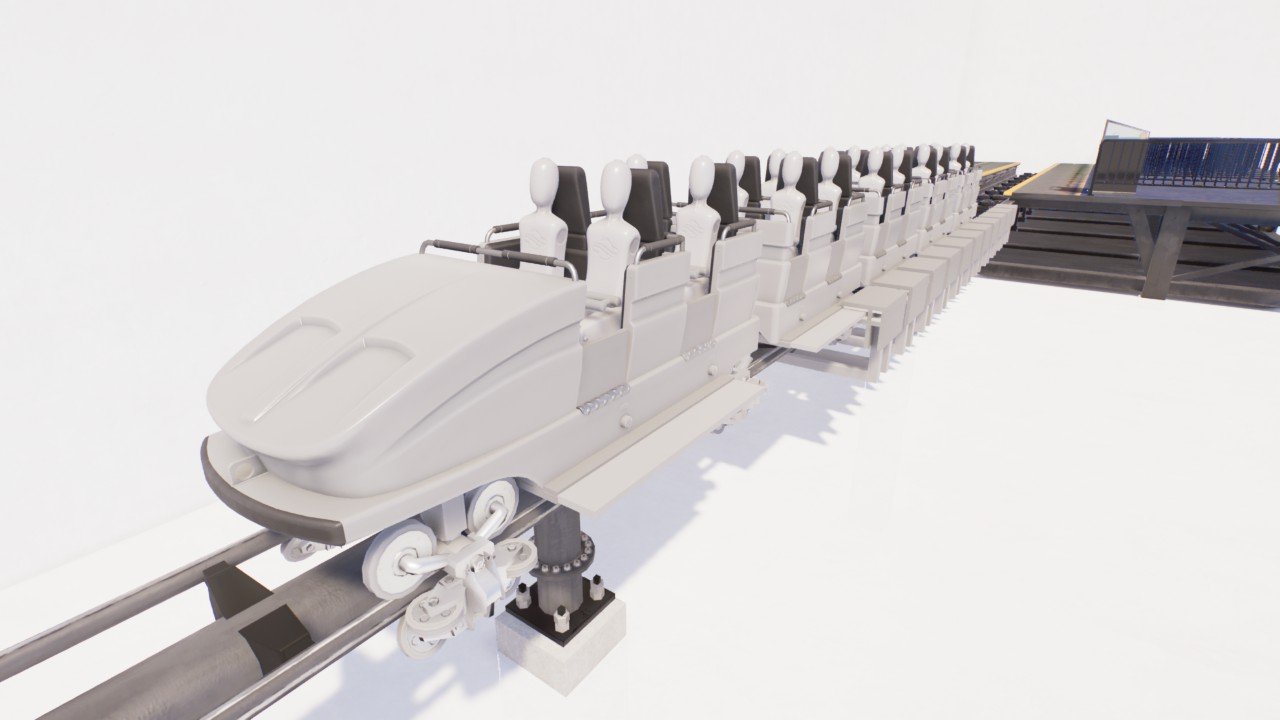 Premier Rides LIM Train - Planet Coaster 2 creation - Frontier Workshop