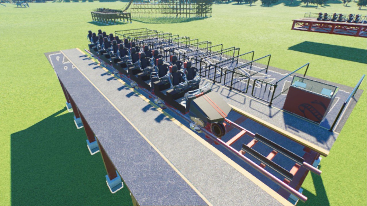 Intamin Blitz Train On Track - Workshop - Planet Coaster 2