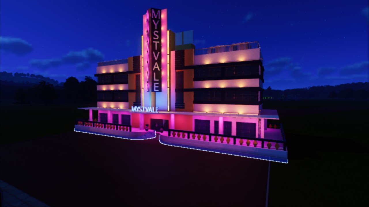 80s Art Deco Entrance Building - Planet Coaster 2 mod - Frontier Workshop
