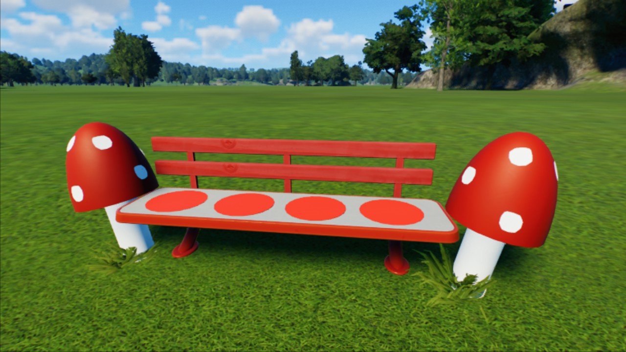 Toadstool Bench - Workshop - Planet Coaster 2