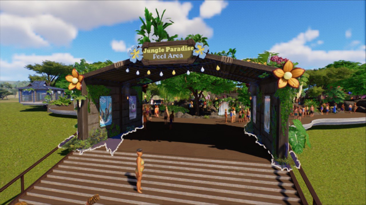 Jungle Entrance - Planet Coaster 2 mod - Frontier Workshop