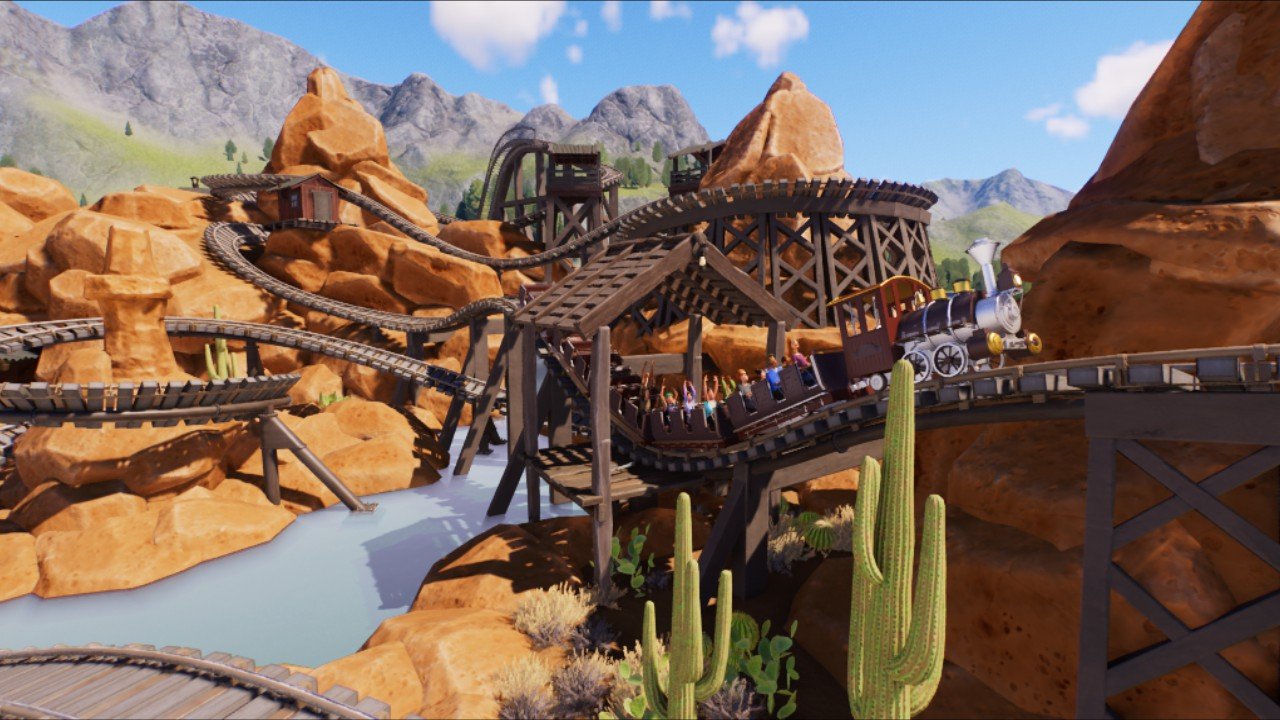 Western themed mine train coaster - Planet Coaster 2 creation ...