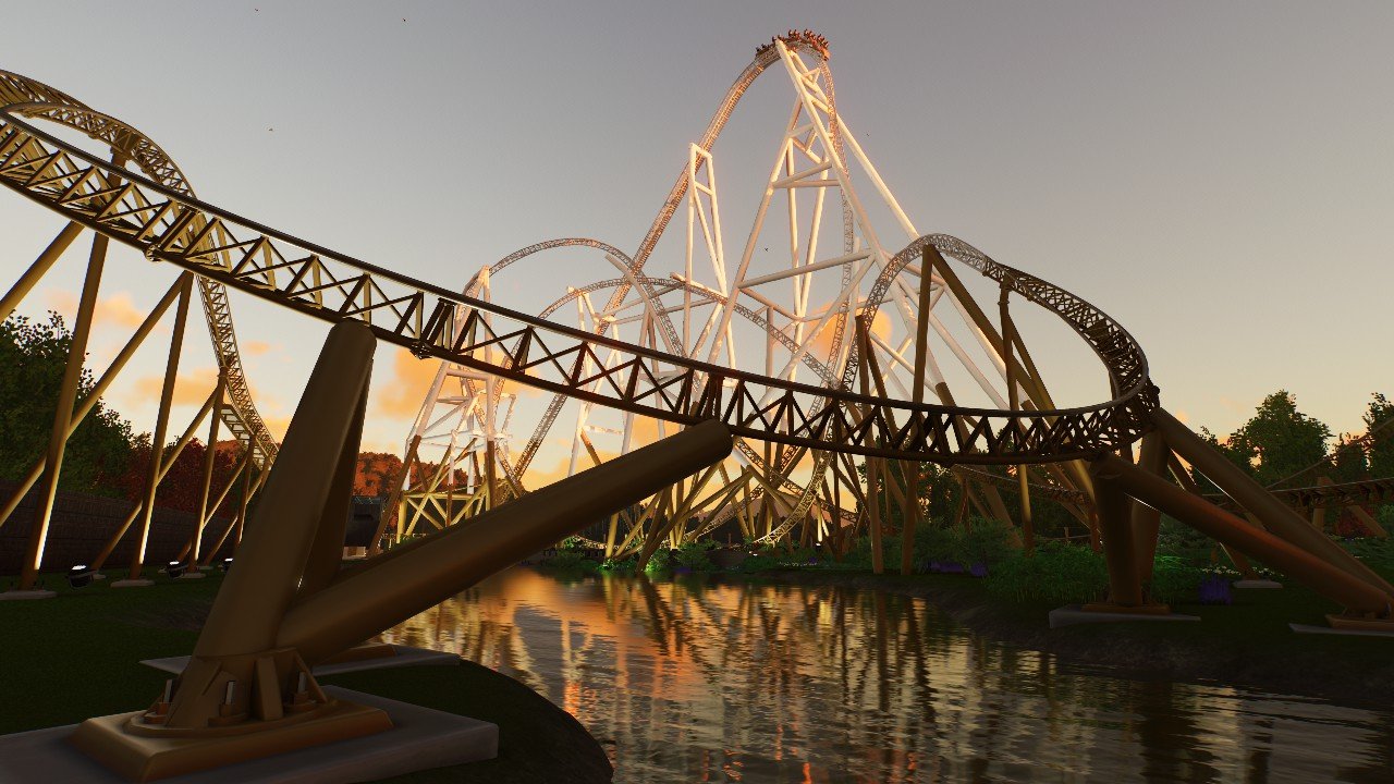 Hyperia - Planet Coaster 2 creation - Frontier Workshop