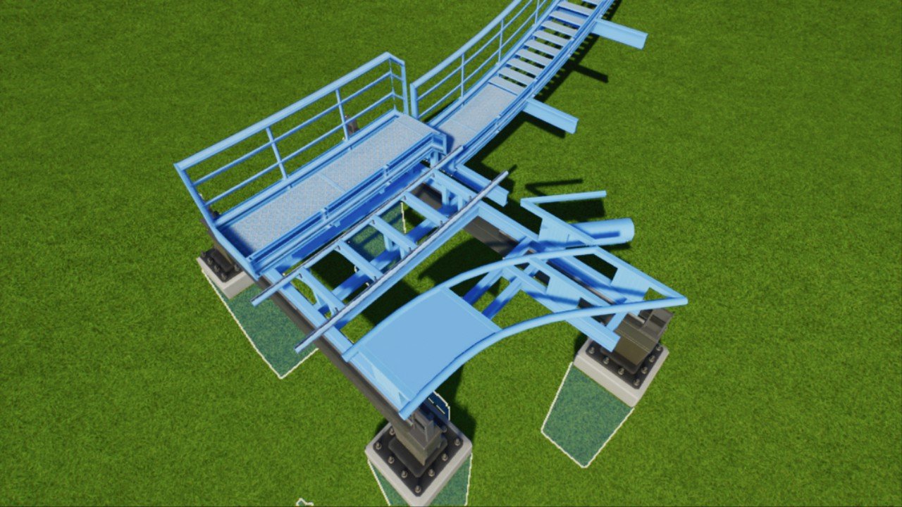 Vekoma MK1101 Switch Track Right - Planet Coaster 2 mod - Frontier Workshop