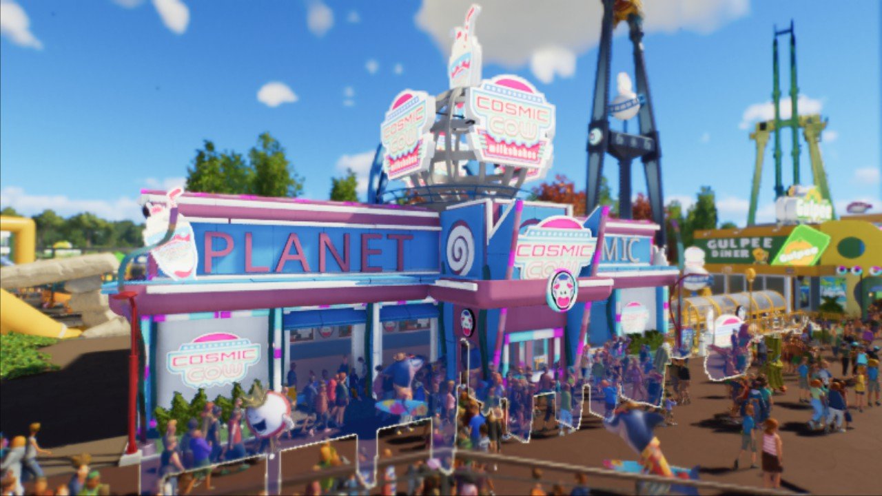 Journey to planet cosmic - Planet Coaster 2 mod - Frontier Workshop