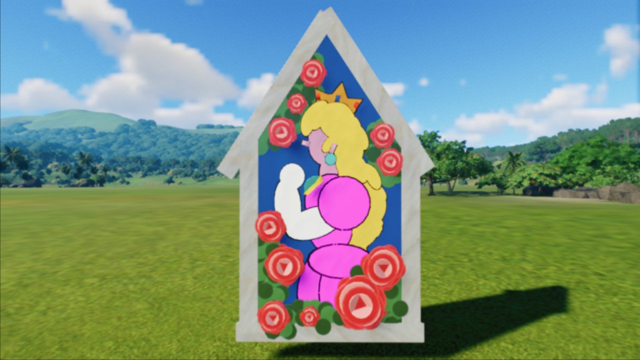 Princess Peach Glass / window from Super Mario 64 - Planet Coaster 2 ...