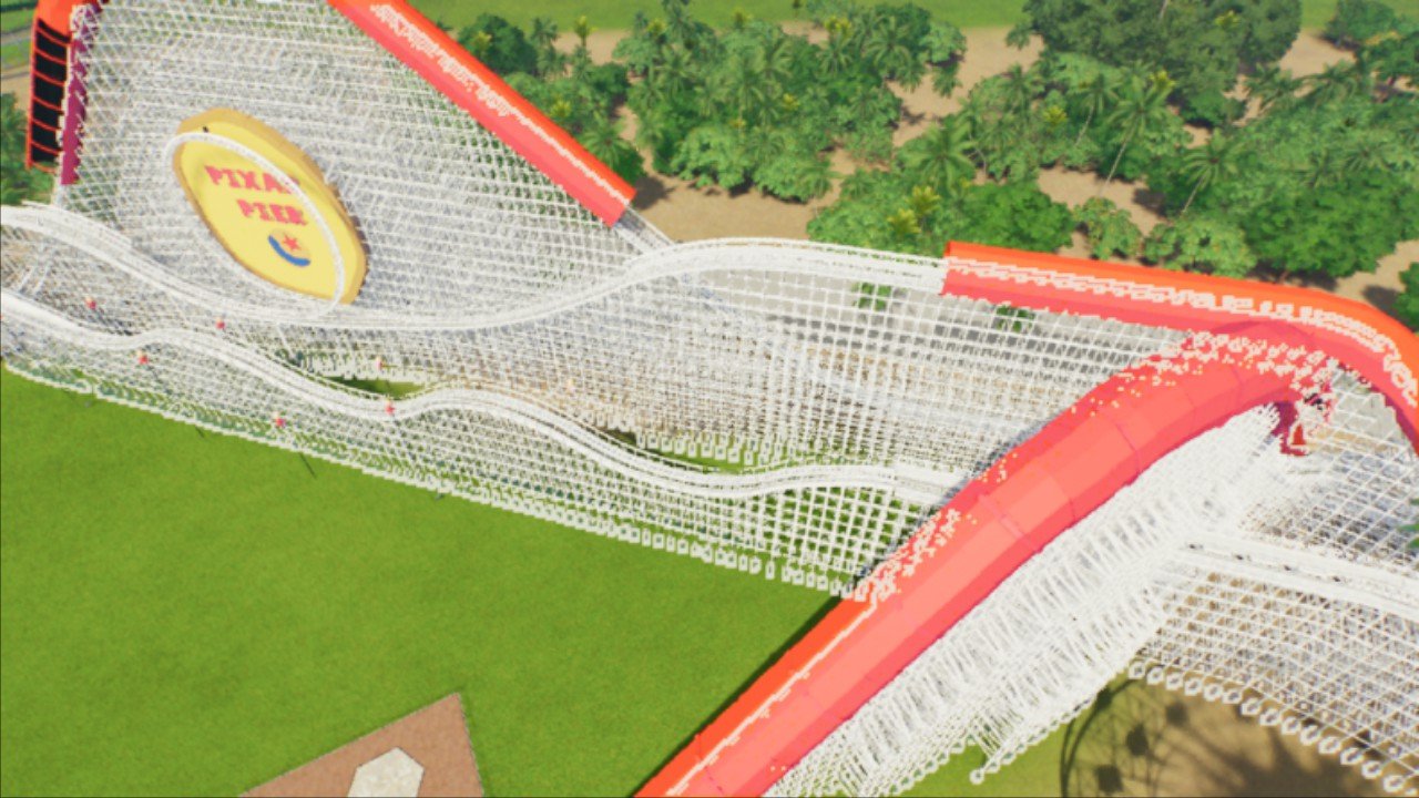 incredicoaster track with supports - Planet Coaster 2 creation ...