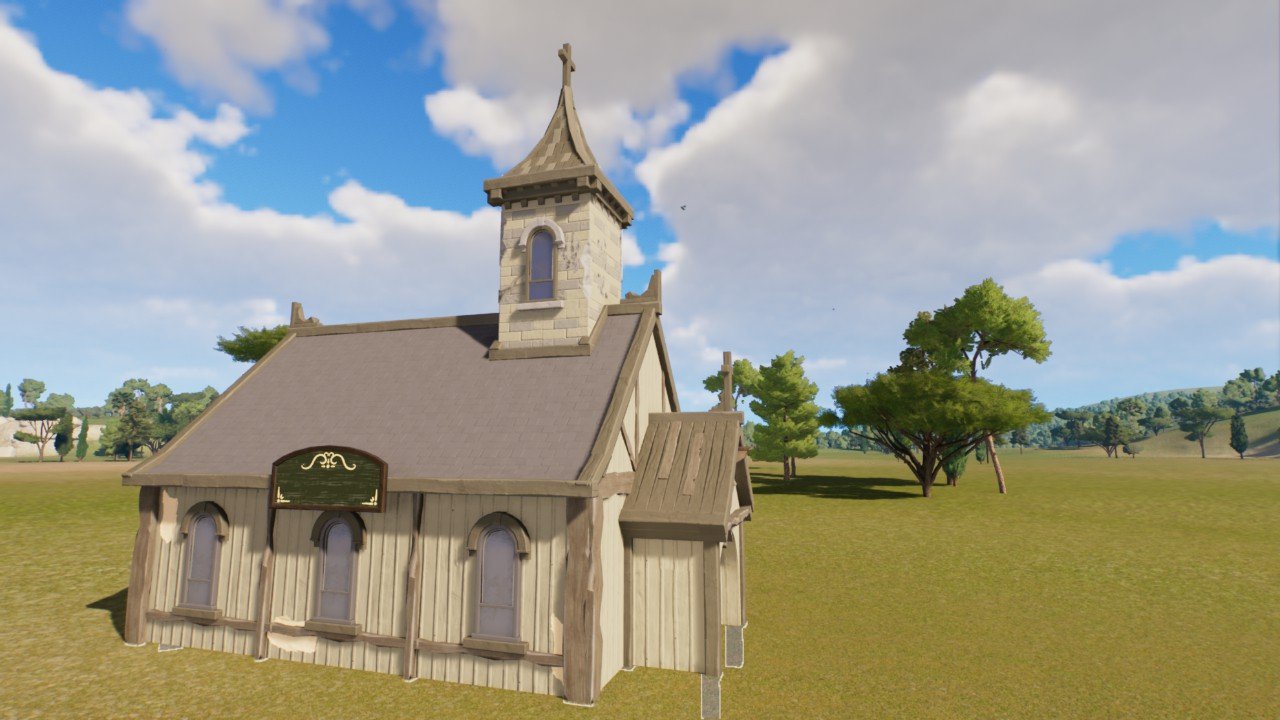 Western Church Station - Planet Coaster 2 mod - Frontier Workshop
