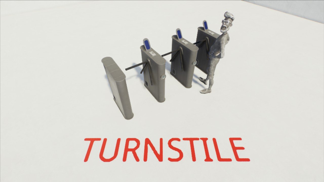Turnstile By Shiftzie - Planet Coaster 2 mod - Frontier Workshop