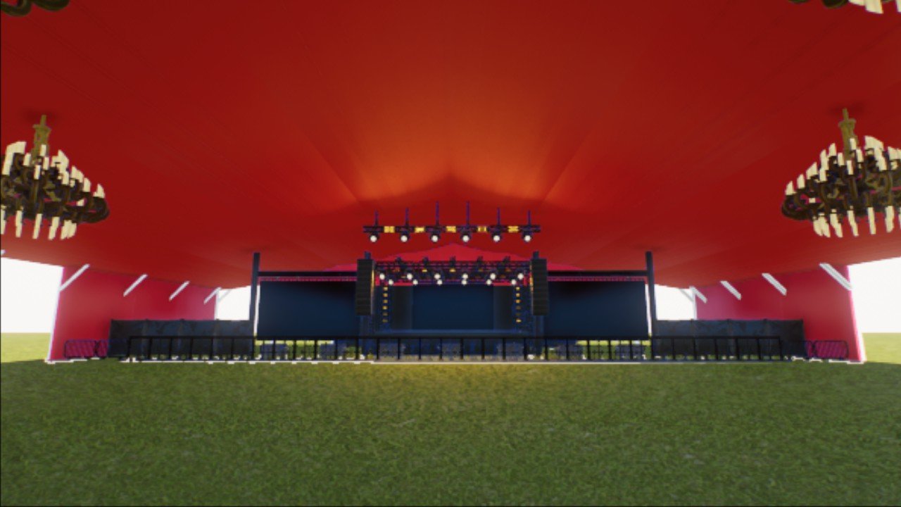 Coachella Gobi Tent Stage - Workshop - Planet Coaster 2