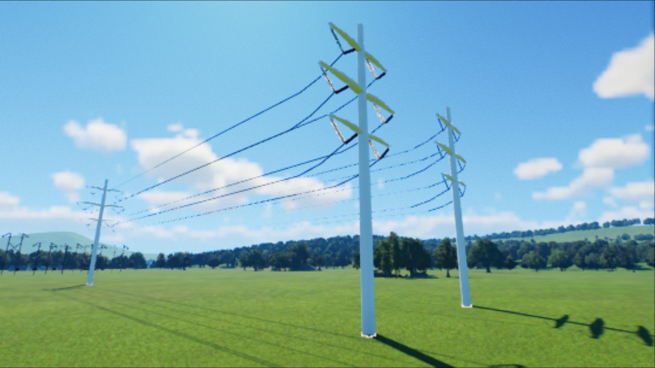 315 Kv power line towers - Planet Coaster 2 mod - Frontier Workshop
