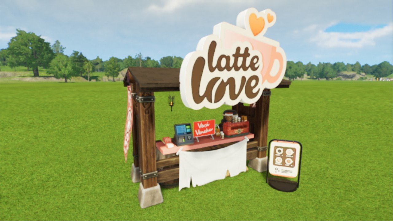 Latte Love Viking Counter - Planet Coaster 2 mod - Frontier Workshop