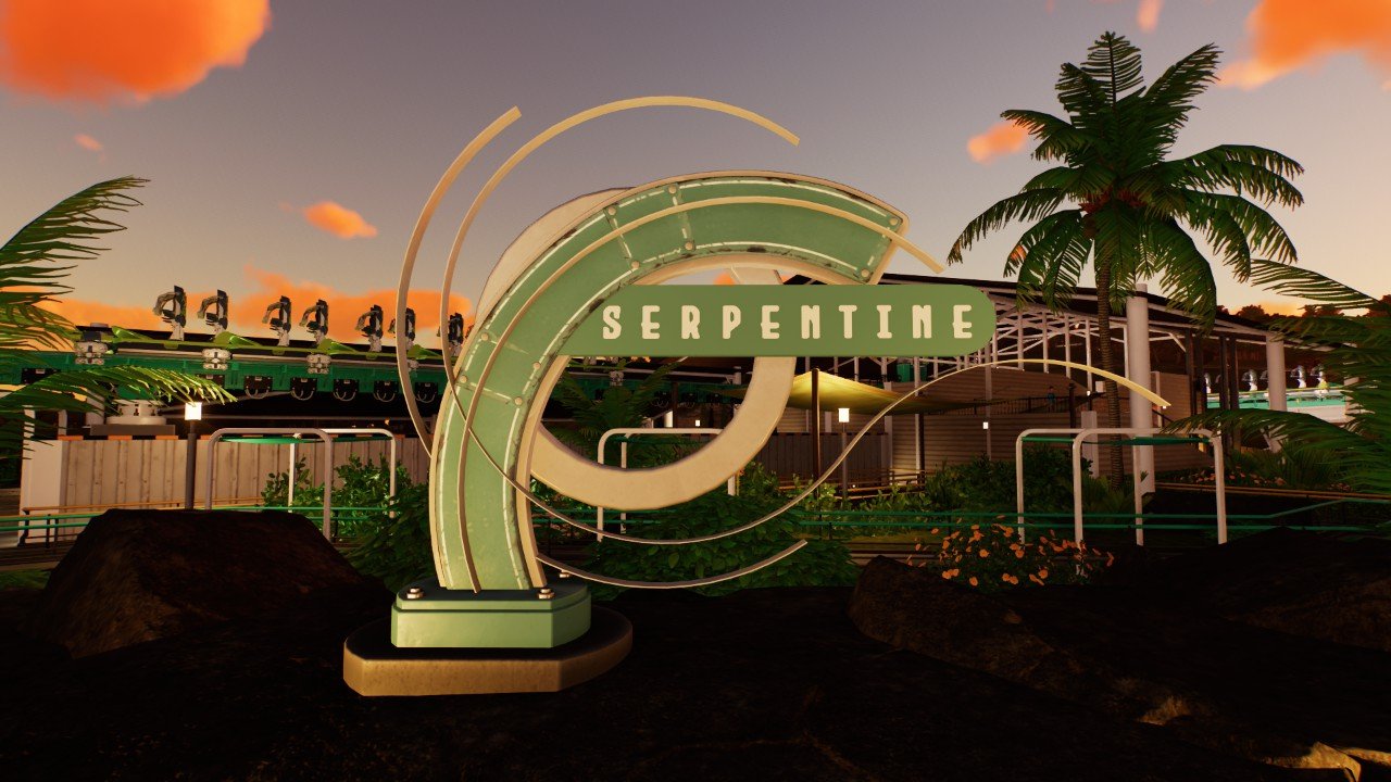 SERPENTINE - Cedar Cove entry - Planet Coaster 2 creation - Frontier Workshop