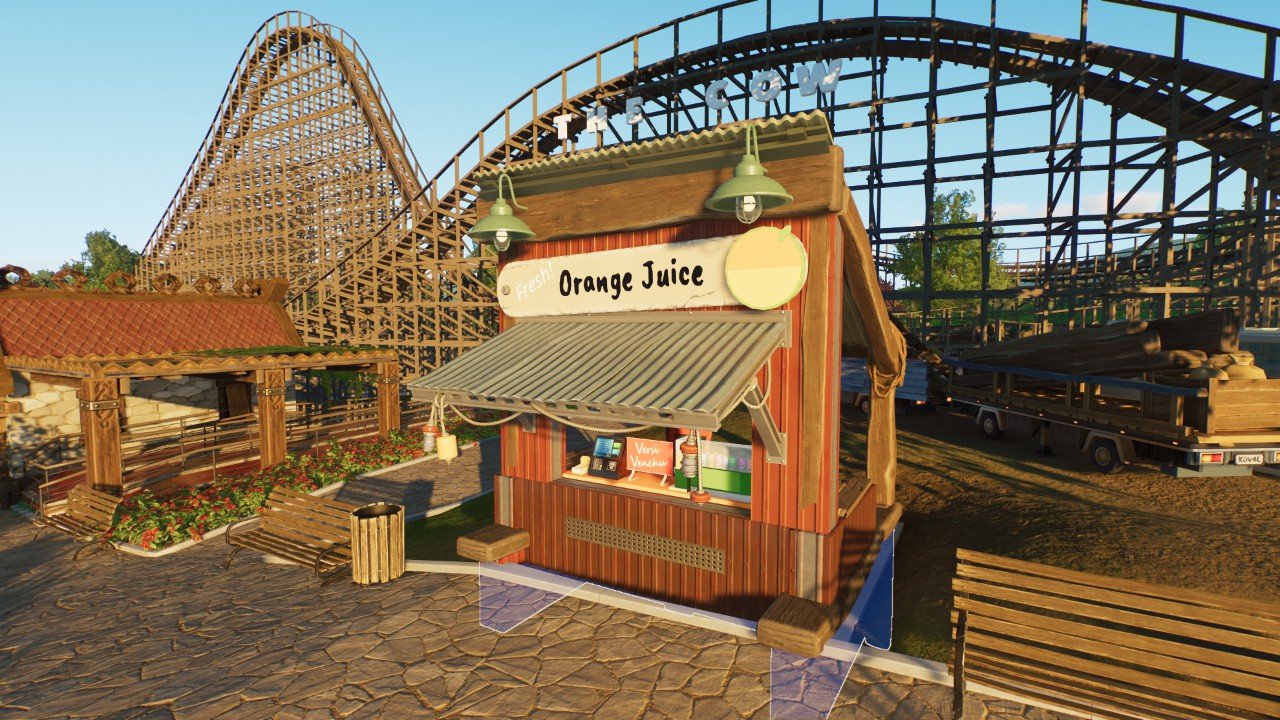 Orange Juice Shack (Gulpee Shop) - Workshop - Planet Coaster 2