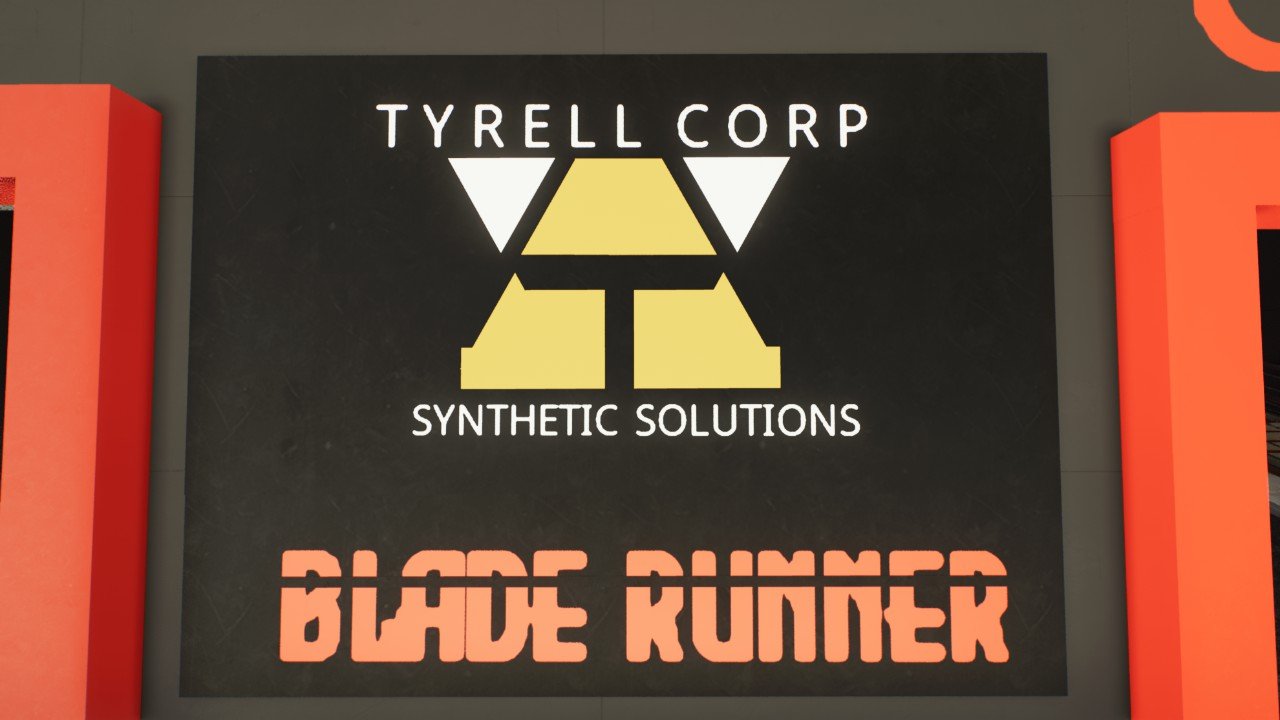 Movie Sign Blade Runner - Workshop - Planet Coaster 2