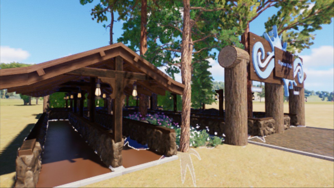 Western Queue Area 1 - Planet Coaster 2 mod - Frontier Workshop