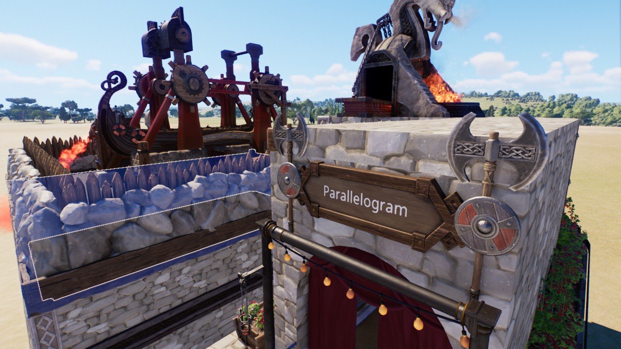 Viking Parallelogram +Queue - Planet Coaster 2 mod - Frontier Workshop