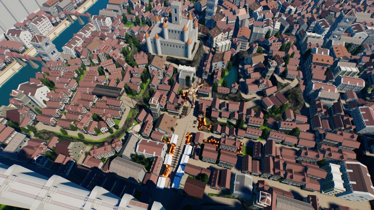 Shiganshina: Armored arrival - Planet Coaster 2 mod - Frontier Workshop