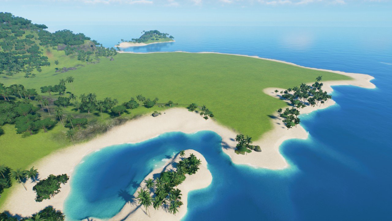Beachfront Ocean Starter Map - Workshop - Planet Coaster 2