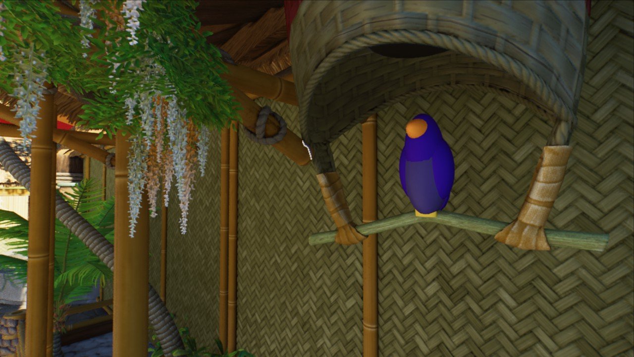 Tiki Bird - Hanging Perch - Planet Coaster 2 mod - Frontier Workshop