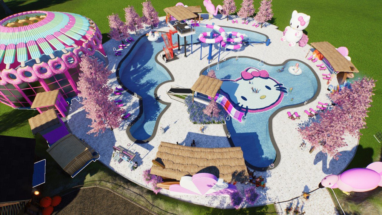Hello Kitty Resort - Workshop - Planet Coaster 2