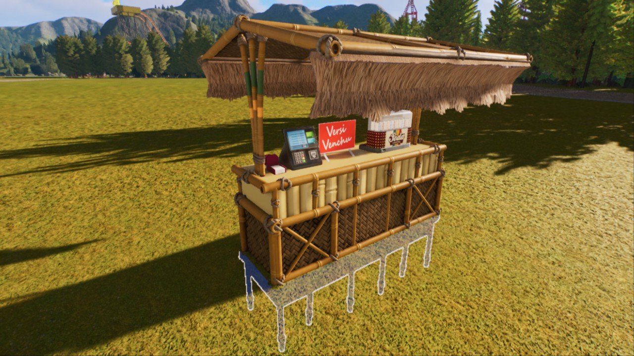 Tiki bar - Planet Coaster 2 mod - Frontier Workshop