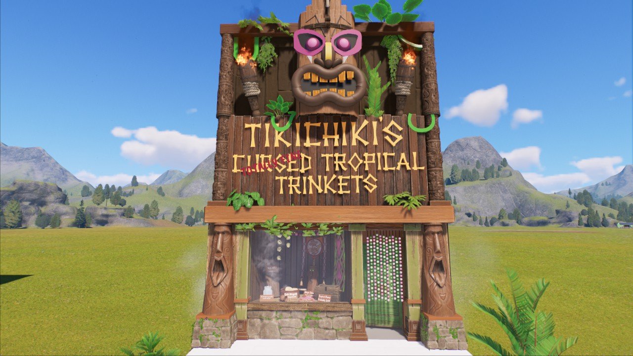 Tiki Chiki's Tropical Trinkets - Planet Coaster 2 creation - Frontier ...