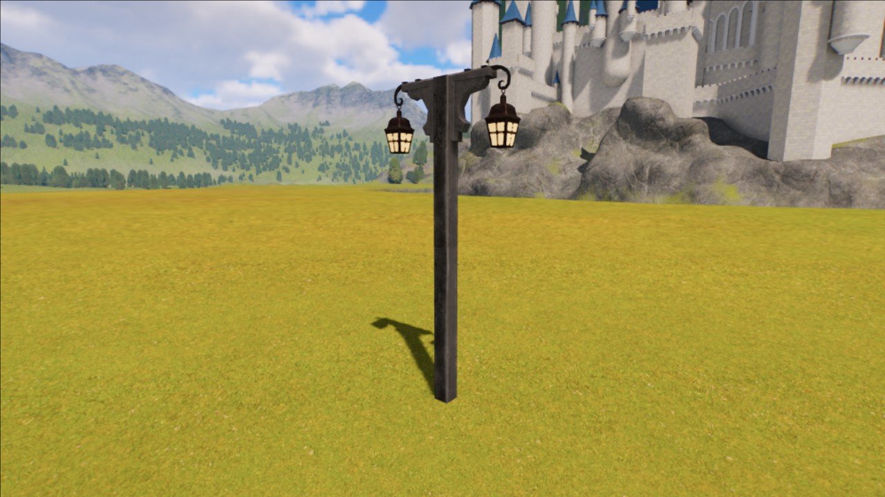 Ironwood Lampost - Workshop - Planet Coaster 2