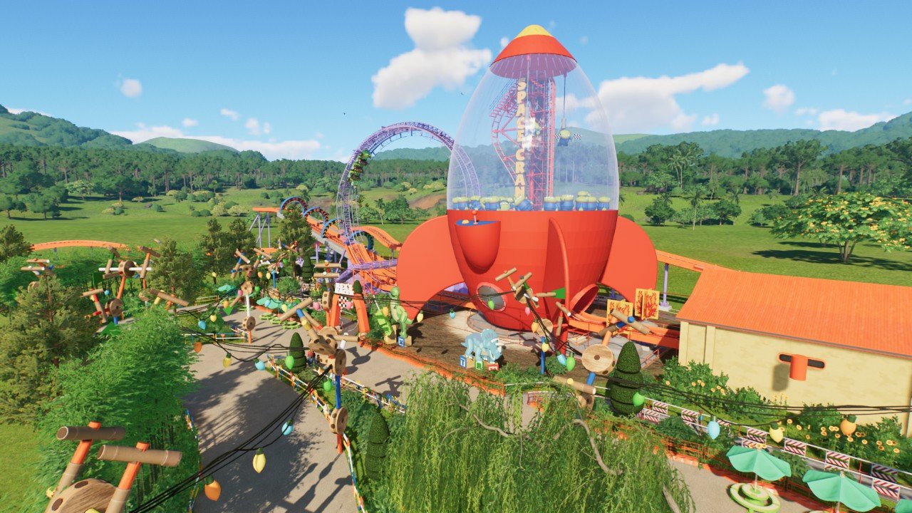 Rex's Racer Roller Coaster - Planet Coaster 2 mod - Frontier Workshop