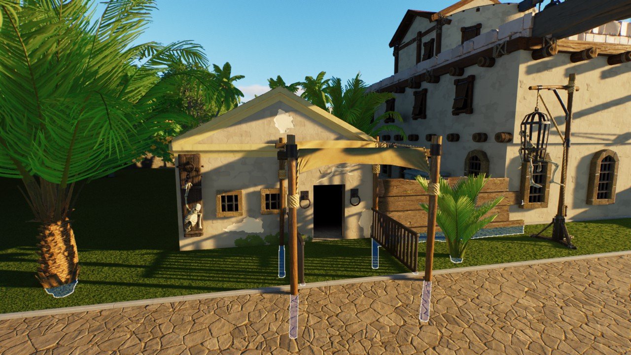 Caribbean staff house - Planet Coaster 2 mod - Frontier Workshop