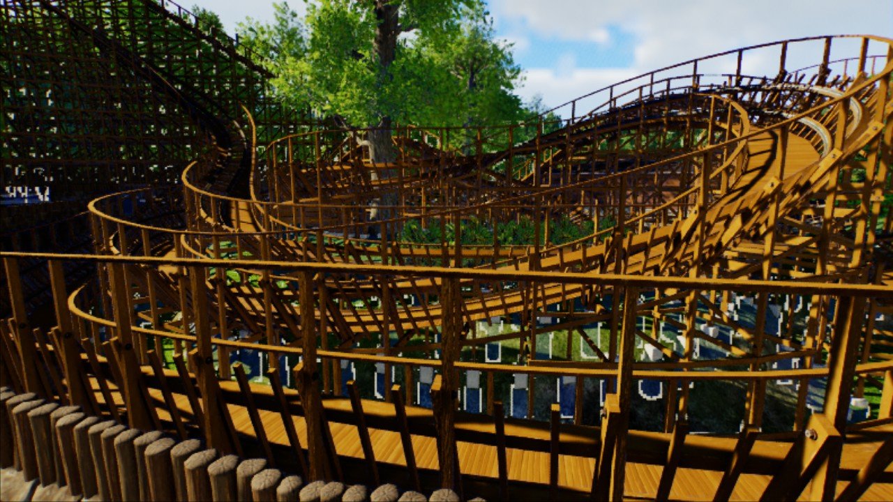 Compact Wooden Coaster - Planet Coaster 2 mod - Frontier Workshop