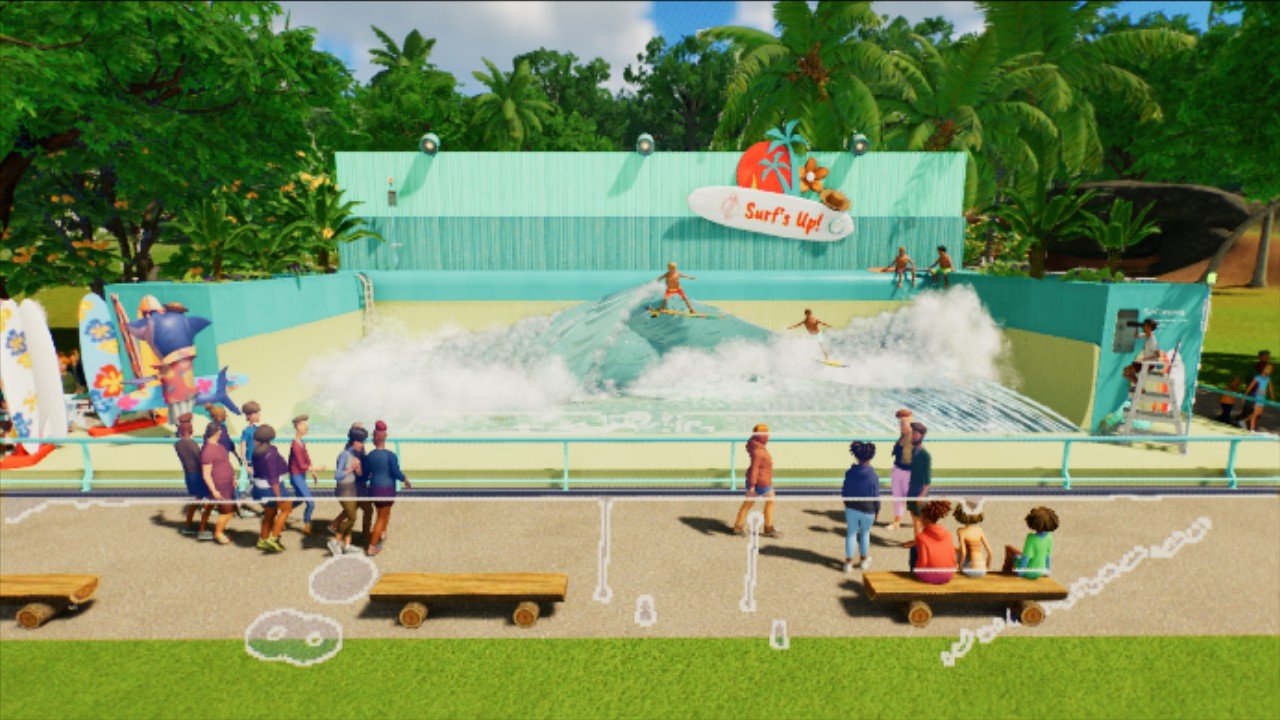 Surf Wave Machine - Planet Coaster 2 mod - Frontier Workshop