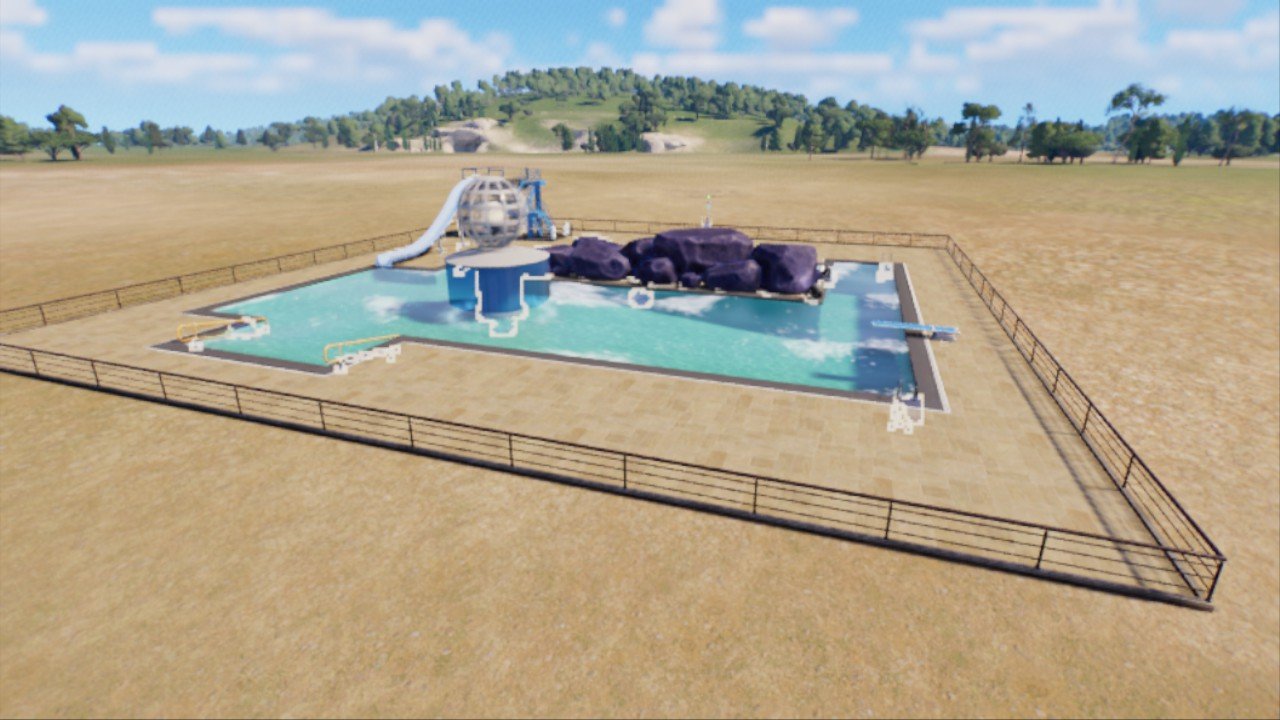 Jet Pool - Planet Coaster 2 mod - Frontier Workshop