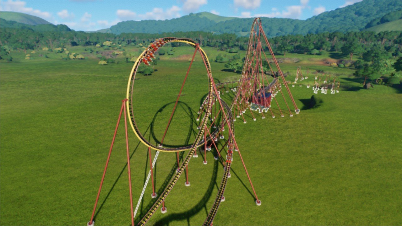 hollywood rip ride rocket - Planet Coaster 2 creation - Frontier Workshop