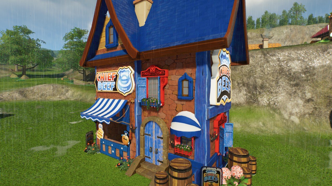 Fairytale Chief Beef Shop Stall - Planet Coaster 2 mod - Frontier Workshop