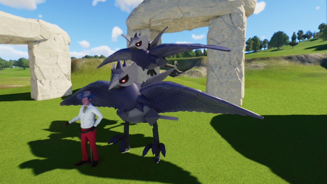 Pokemon Corviknight - Planet Coaster 2 mod - Frontier Workshop