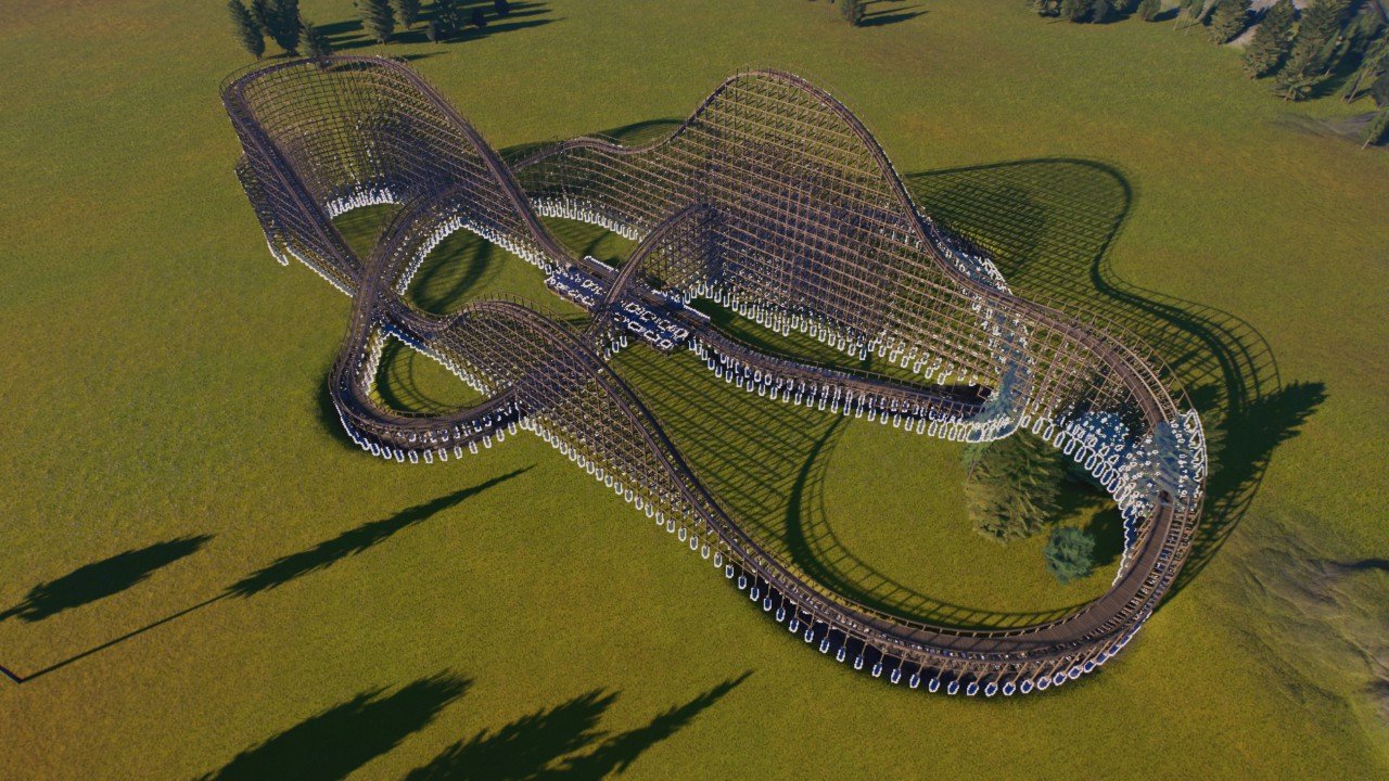 Wooden Coaster - Planet Coaster 2 creation - Frontier Workshop